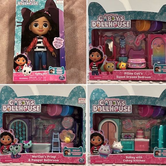 Spin Master | Other | Lot Of 4 Gabbys Dollhouse Gabby Girl Bathroom ...